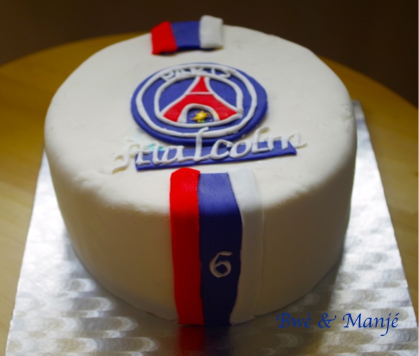 Gâteau PSG {Cake Design} | Gourmandises Épicées